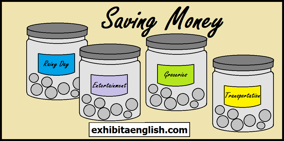 Saving Money – An English Lesson – exhibitaenglish.com